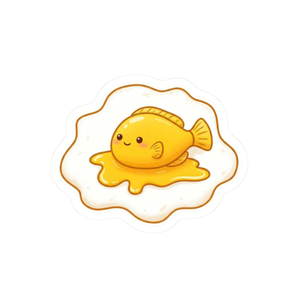 Yellow Tang Eggs April Fool's Joke Celebration Sticker - The Biota Group